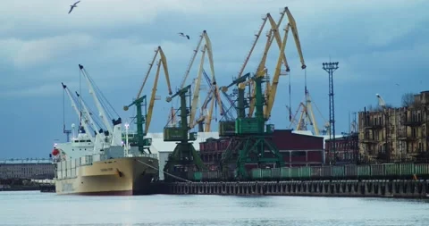 Loading Wharf Port Stock Footage ~ Royalty Free Stock Videos | Pond5