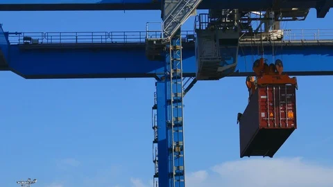 Shipping Crane Stock Footage ~ Royalty Free Stock Videos | Pond5