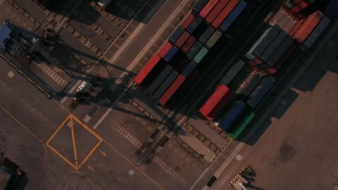 Shipping Container Top View Stock Footage ~ Royalty Free Stock Videos ...