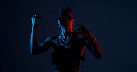 Man Dancing Rave Stock Footage ~ Royalty Free Stock Videos | Pond5