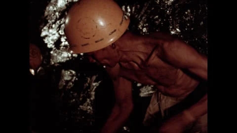 Shirtless Miners Working Barefoot In Coa... | Stock Video | Pond5