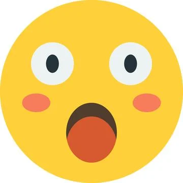 Shocked Face Emoji Illustrations ~ Vectors | Pond5
