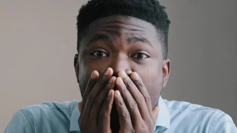 Shocked happy african american young boy... | Stock Video | Pond5