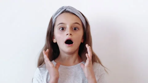 shocked kid fear horror astounded terrif... | Stock Video | Pond5
