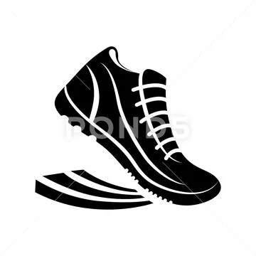 Shoes running pictogram: Graphic #70370689