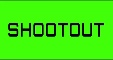 Shoot out text green screen, masked glit... | Stock Video | Pond5