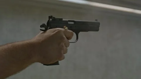 Handgun Barrel Flashes Stock Video Footage | Royalty Free Handgun ...