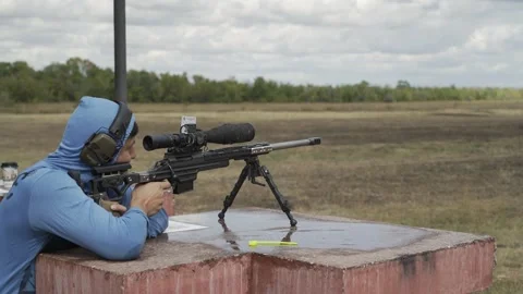 The shooter performs the exercise in a s... | Stock Video | Pond5