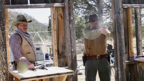 Shooting for Fun, Comparison of Unsuppre... | Stock Video | Pond5