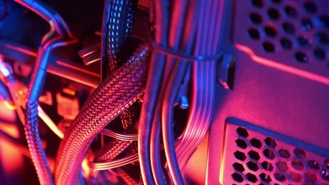 Shooting in motion, PC inside, wires and... | Stock Video | Pond5