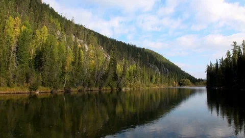 Shooting from moving motorboat of rapids... | Stock Video | Pond5