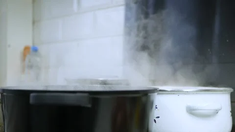 Shooting with a Pot in the Kitchen Makin... | Stock Video | Pond5