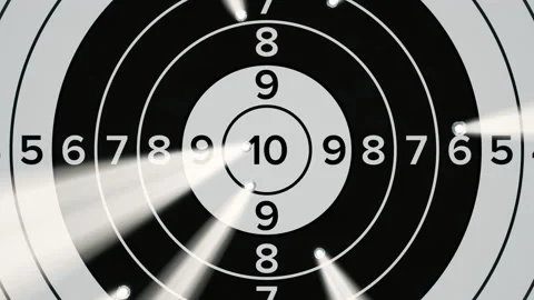 Shooting range target hitting | Stock Video | Pond5