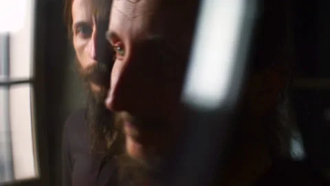 Shooting through the distortion portrait... | Stock Video | Pond5