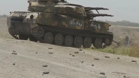 shooting ZSU-23-4 Shilka - Soviet self-p... | Stock Video | Pond5