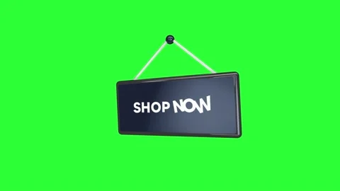 Shop Now 3D Animation Green Screen 4K | Stock Video | Pond5