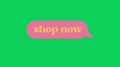 Shop now text typography animation on gr... | Stock Video | Pond5