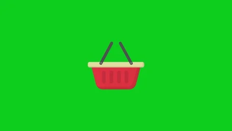 Shopping Basket icon animation - Vector... | Stock Video | Pond5