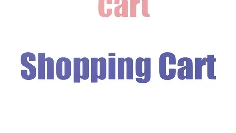 Shopping Cart Animated Word Cloud Isolat... | Stock Video | Pond5
