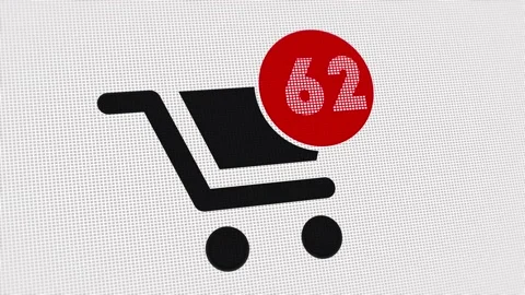 Shopping cart Animation on White Backgro... | Stock Video | Pond5