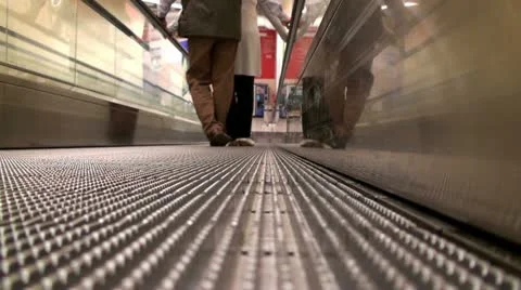 Shopping Center Escalator Stock Footage ~ Royalty Free Stock Videos | Pond5