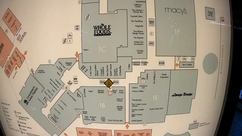 Shopping center store directory map | Stock Video | Pond5