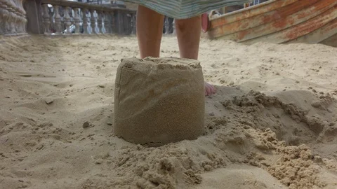 Shot of a child's legs stomping on a sma... | Stock Video | Pond5