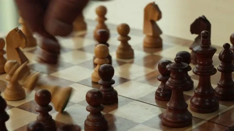 Shot of Indian colleagues playing chess ... | Stock Video | Pond5