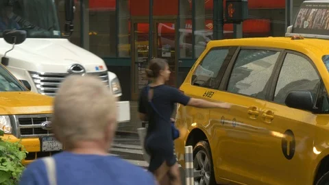 Woman Getting In Taxi Stock Videos – Royalty-Free HD & 4K Videos