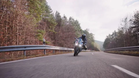 shot of moving motorcycle BMW M 1000 RR ... | Stock Video | Pond5