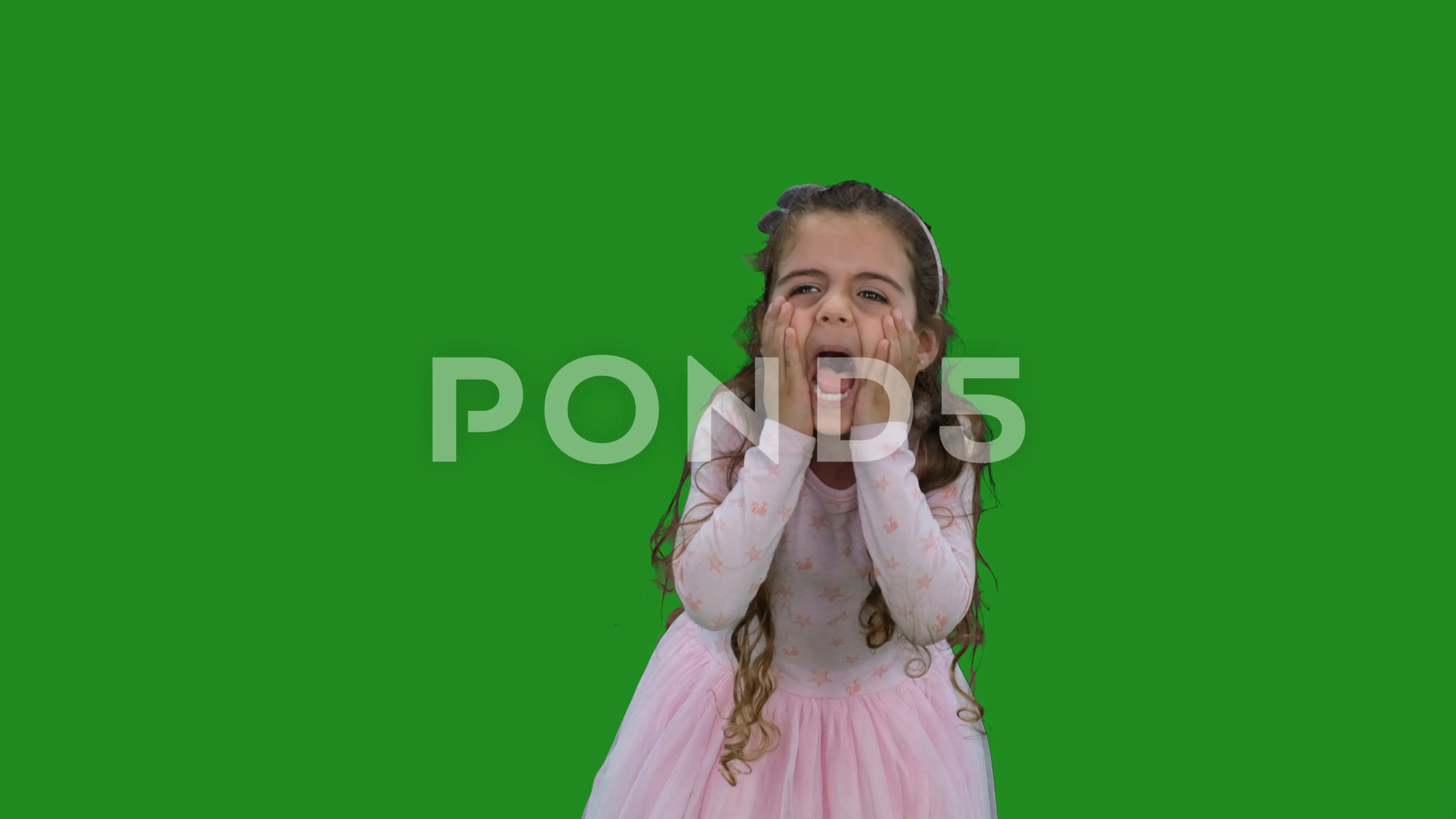 Pretty Little Girl Shouting