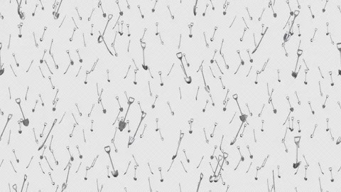 Shovel loop tile falling with alpha. Thi... | Stock Video | Pond5