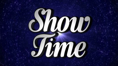 SHOW TIME Animation Rotation Text and D... | Stock Video | Pond5