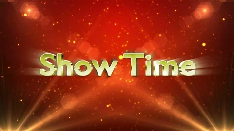 SHOW TIME Text Animation | Stock Video | Pond5