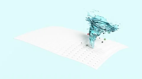 Show washing with a whirlpool, vortex, w... | Stock Video | Pond5