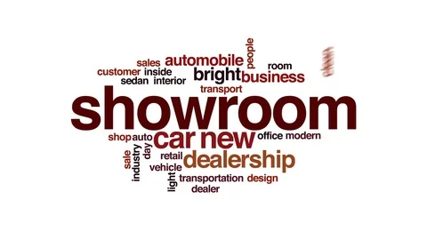 Showroom animated word cloud, text desig... | Stock Video | Pond5