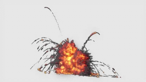 Shrapnel Explosion | Stock Video | Pond5