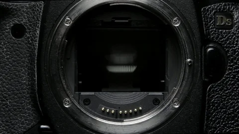 Shutter Mechanism Dslr full frame Camera... | Stock Video | Pond5