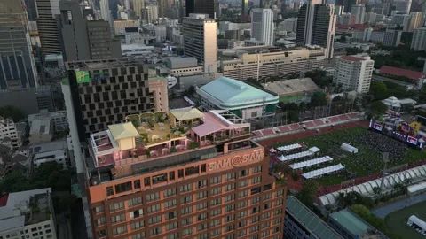 siam at siam skyskraper hotel with rooft... | Stock Video | Pond5