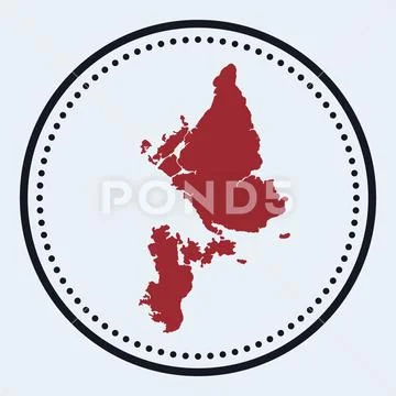 Siargao round stamp. Round logo with island map and title. Stylish ...