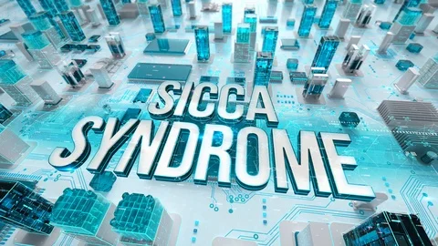 Sicca Syndrome with medical digital tech... | Stock Video | Pond5