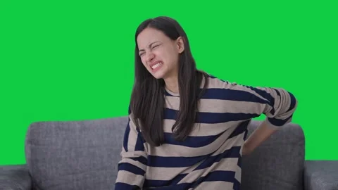 Sick Indian girl suffering from back pai... | Stock Video | Pond5