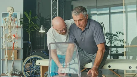 A Sick Man With a Brain Stroke Undergoes... | Stock Video | Pond5