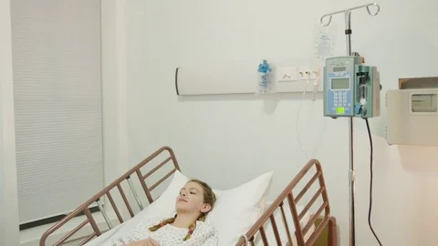 A sick young preteen or teen girl with a... | Stock Video | Pond5
