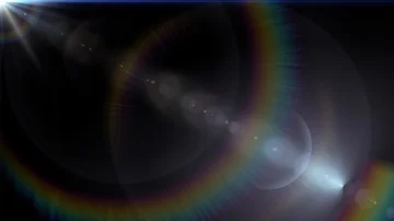 side flickering star sun rays lights opt... | Stock Video | Pond5