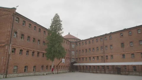 Side of Lepoglava prison croatia main bu... | Stock Video | Pond5