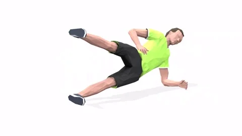 Side Plank With Leg Raise yellow | Stock Video | Pond5