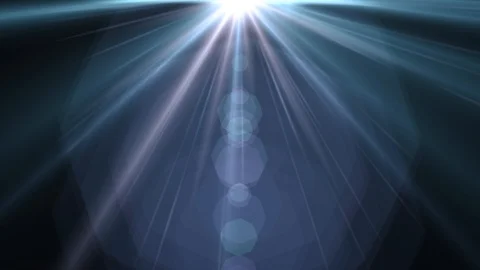 side rotating rays lights optical lens f... | Stock Video | Pond5