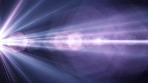 side rotating rays lights optical lens f... | Stock Video | Pond5