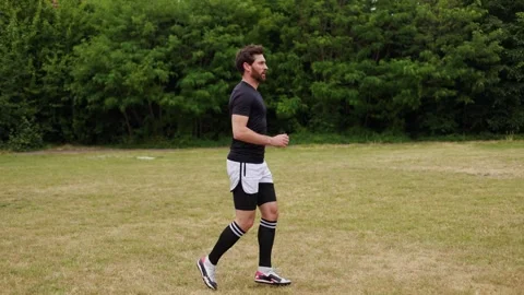 Side view of confident young man in full... | Stock Video | Pond5